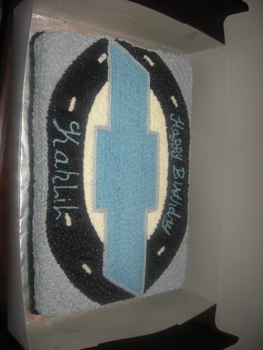 Chevy Symbol Cake - CakeCentral.com