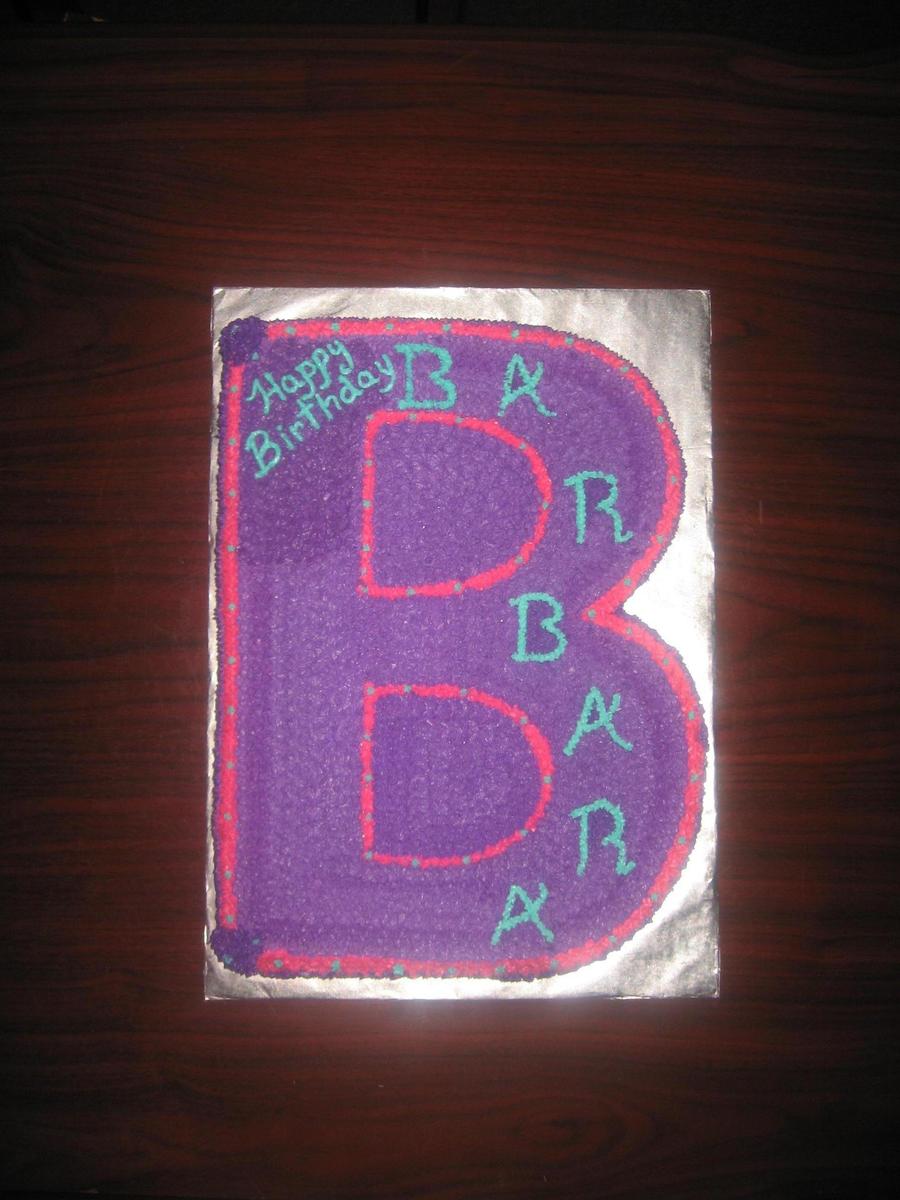 A Letter B Cake - CakeCentral.com