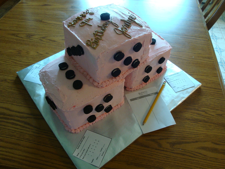 Pink Bunco Cake - CakeCentral.com