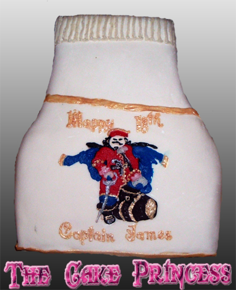 Captain Morgan Rum Bottle Cake - CakeCentral.com