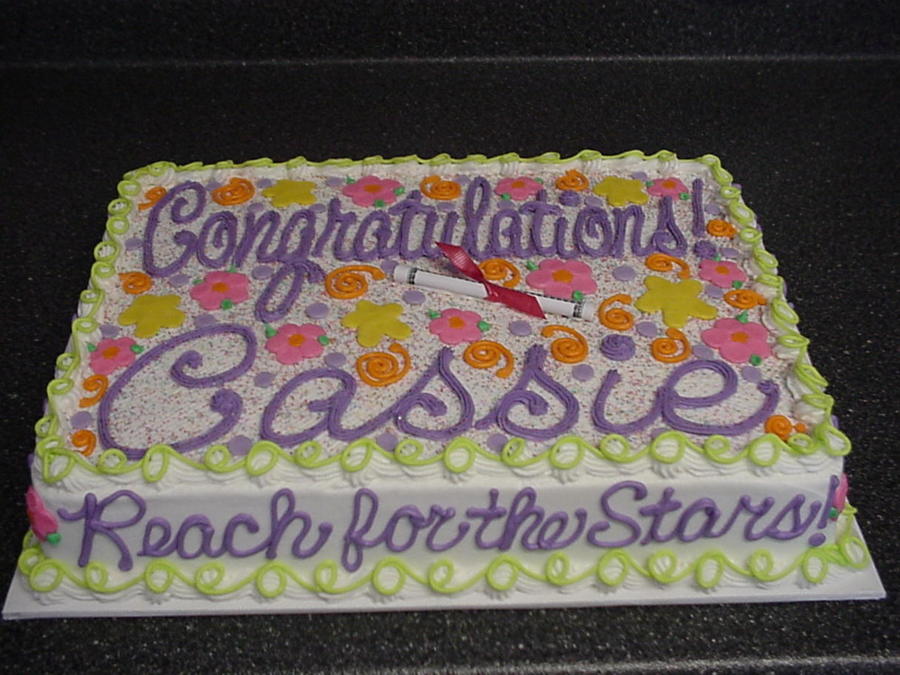 Graduation Sheet Cake - CakeCentral.com