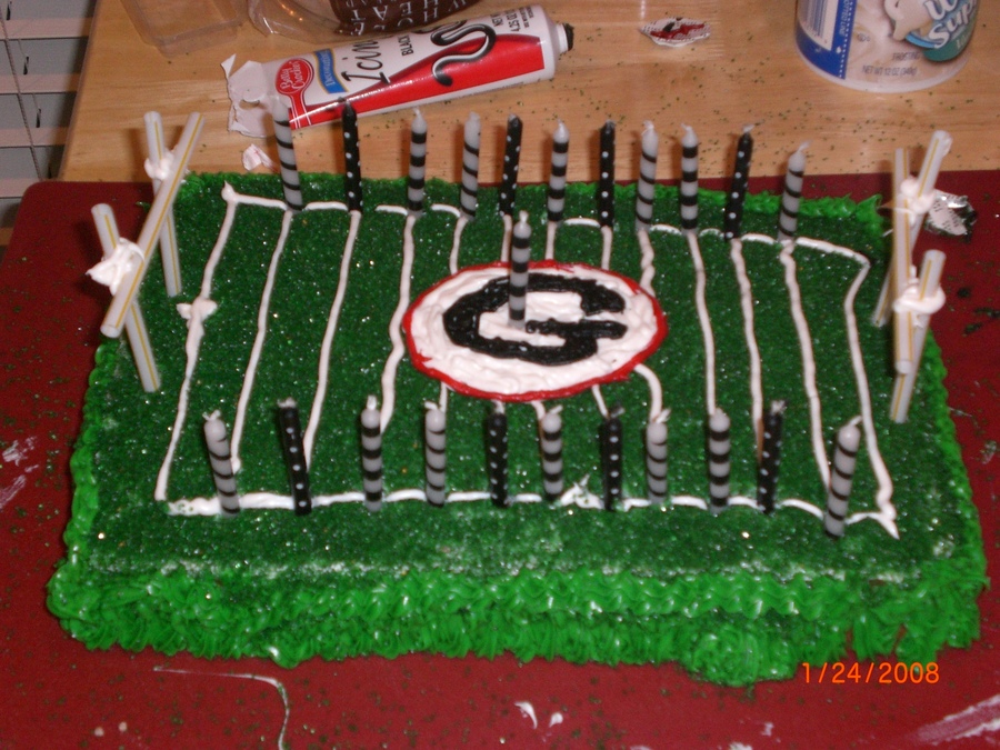 University Of Georgia Birthday Cake - CakeCentral.com