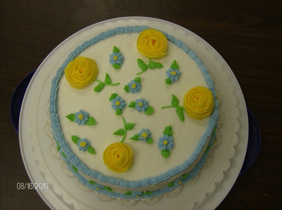 Wilton Basics Course Final Cake - CakeCentral.com