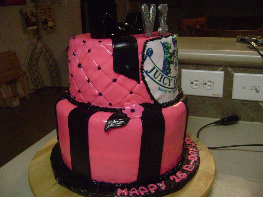 Vip Juicy Couture Cake - CakeCentral.com