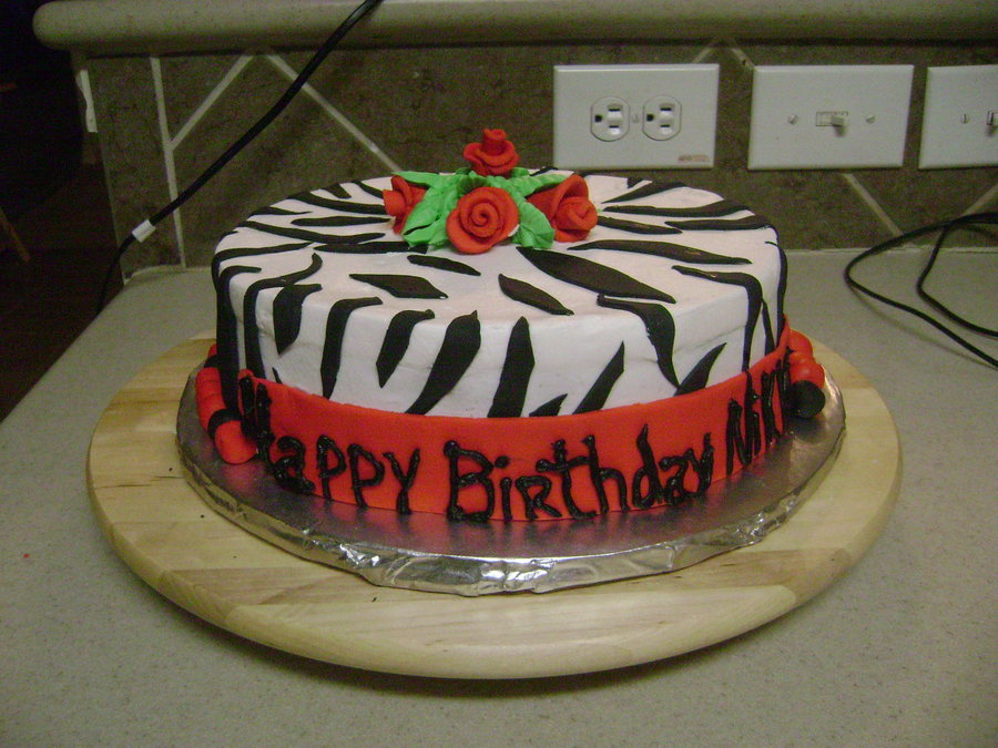 Zebra Cake - CakeCentral.com