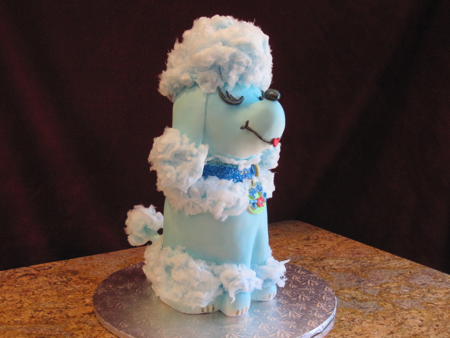 Blue Poodle - CakeCentral.com