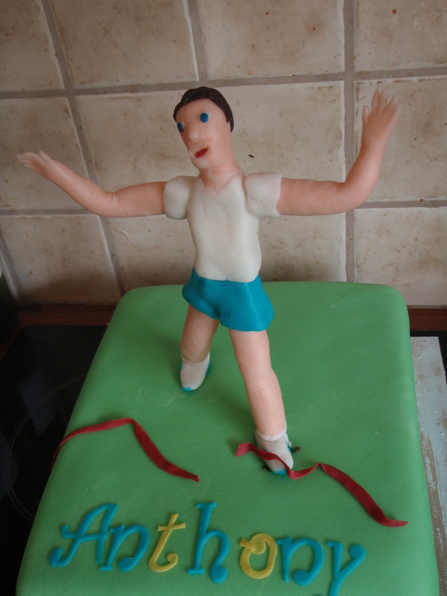 Runner Birthday Cake - CakeCentral.com