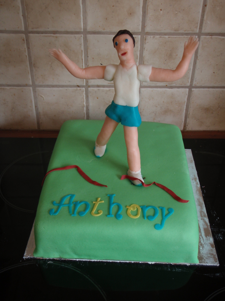 Runner Birthday Cake - CakeCentral.com