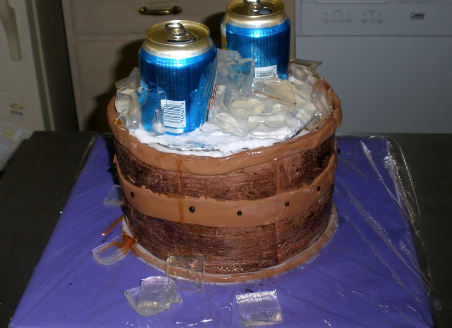 Miller Lite Bucket - CakeCentral.com