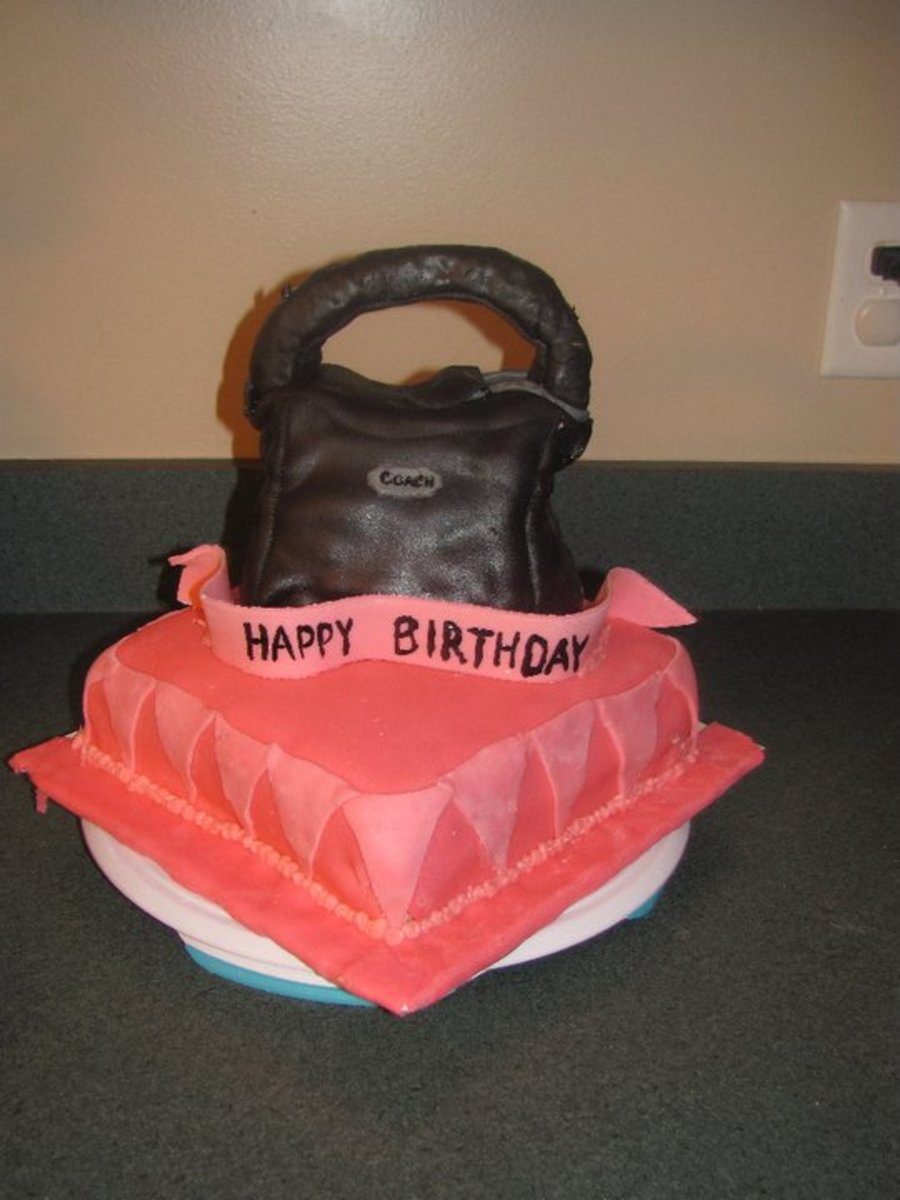 Coach Bag Birthday Cake - CakeCentral.com