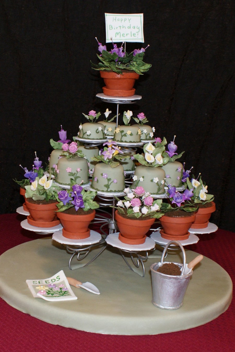 Tree Of Mini Cakes - CakeCentral.com