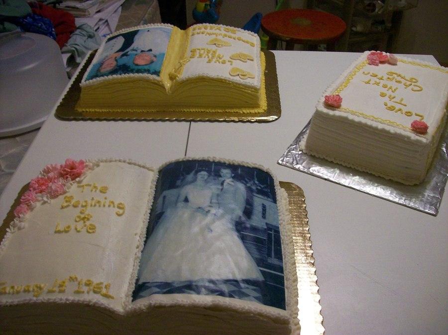 50Th Anniversery Book Cakes - CakeCentral.com