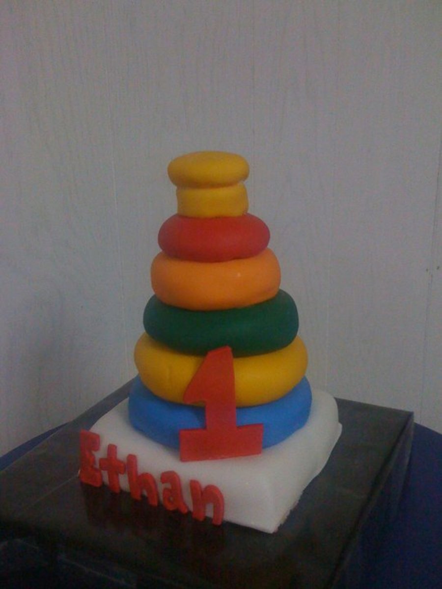 Rock A Stack Birthday Cake - CakeCentral.com