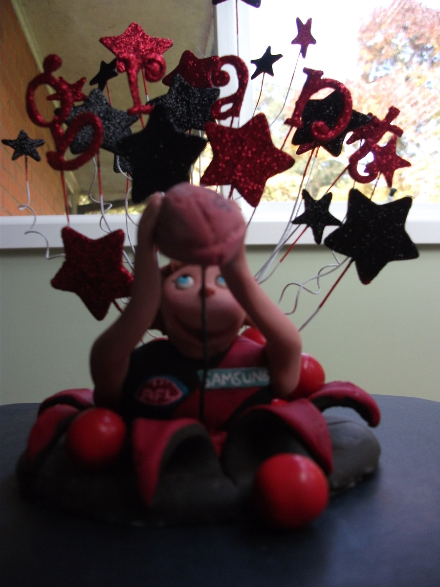 Essendon Football Topper - CakeCentral.com