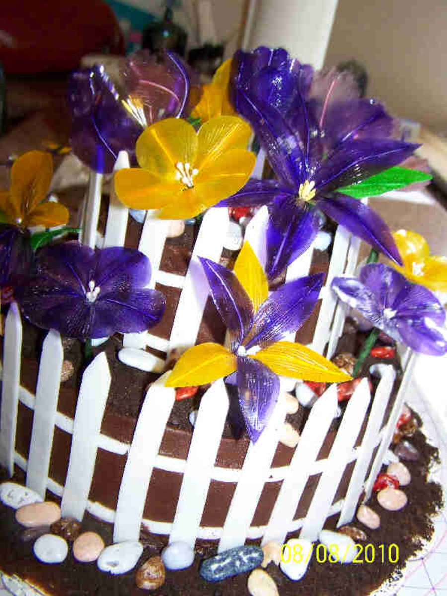 Flower Garden Birthday Cake - CakeCentral.com