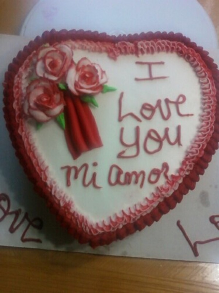 First Valentine's Cake - CakeCentral.com