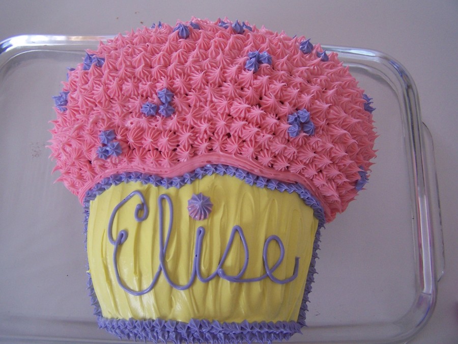 Girls Cupcake Cake - CakeCentral.com
