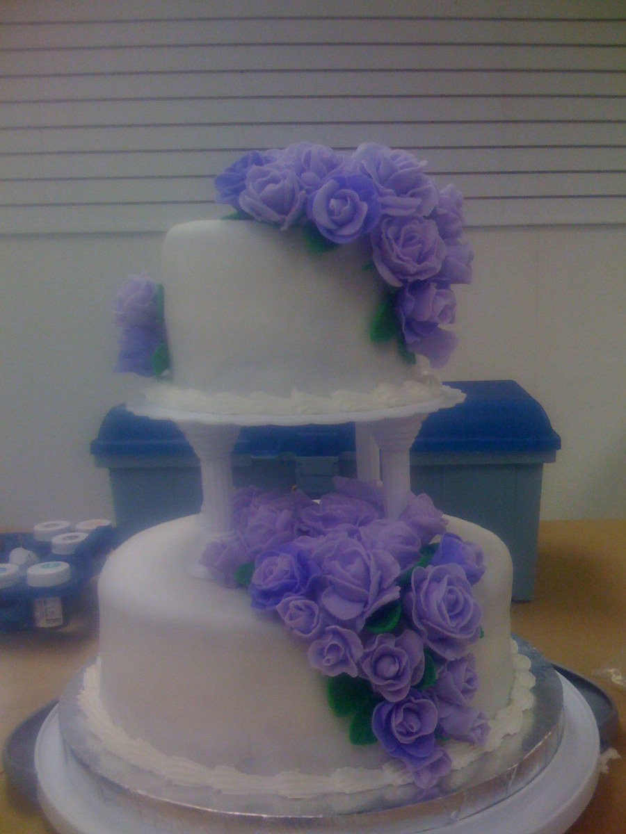 Wilton's Class Tiered Cake/wedding Cake - CakeCentral.com