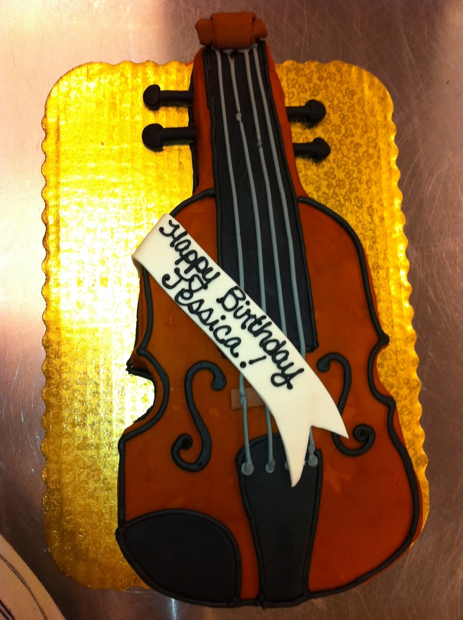 Violin Cake - CakeCentral.com