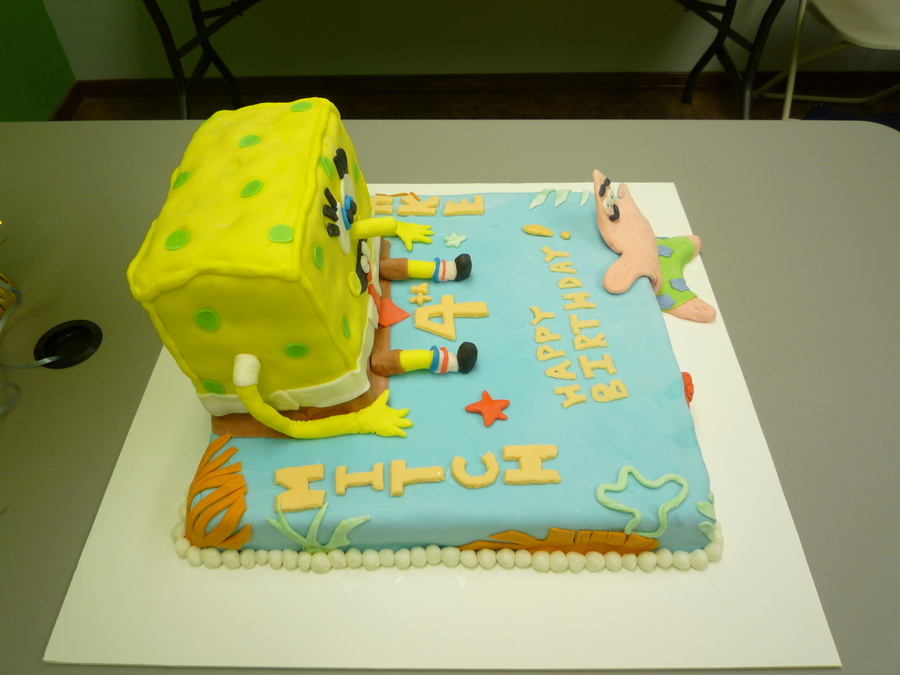 Sponge Bob And Patrick Twin Boy Birthday Cake - CakeCentral.com