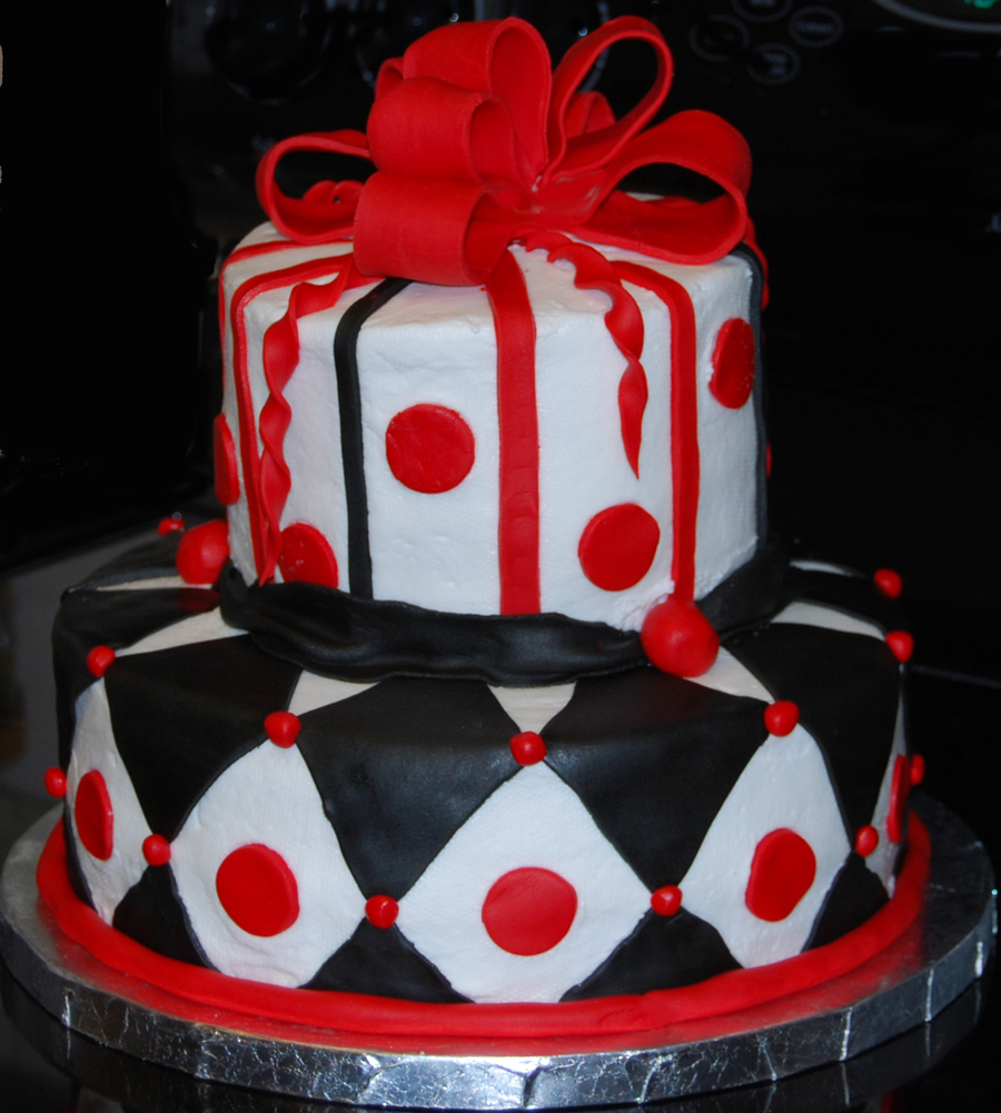 Red And Black Cake - CakeCentral.com