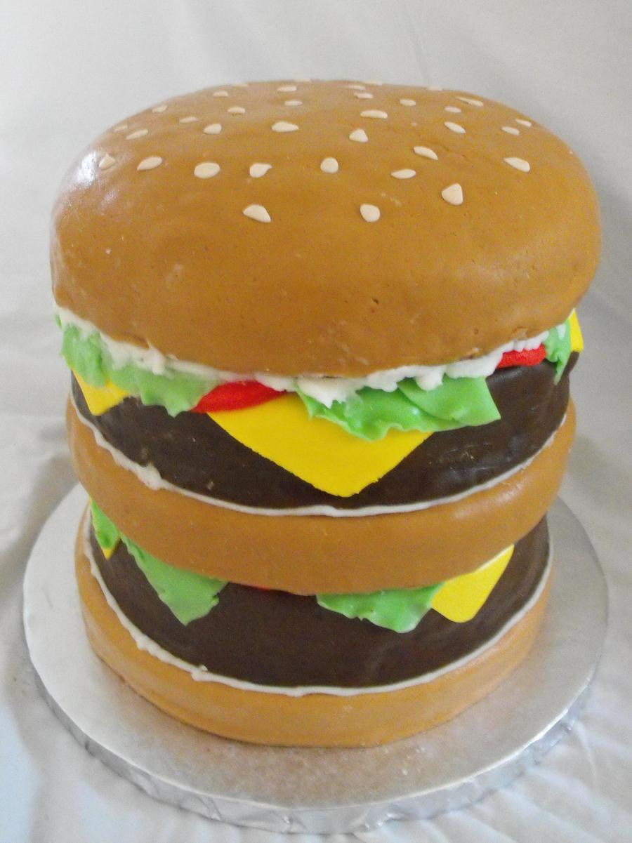 Dbl Cheeseburger/big Mac Cake - CakeCentral.com