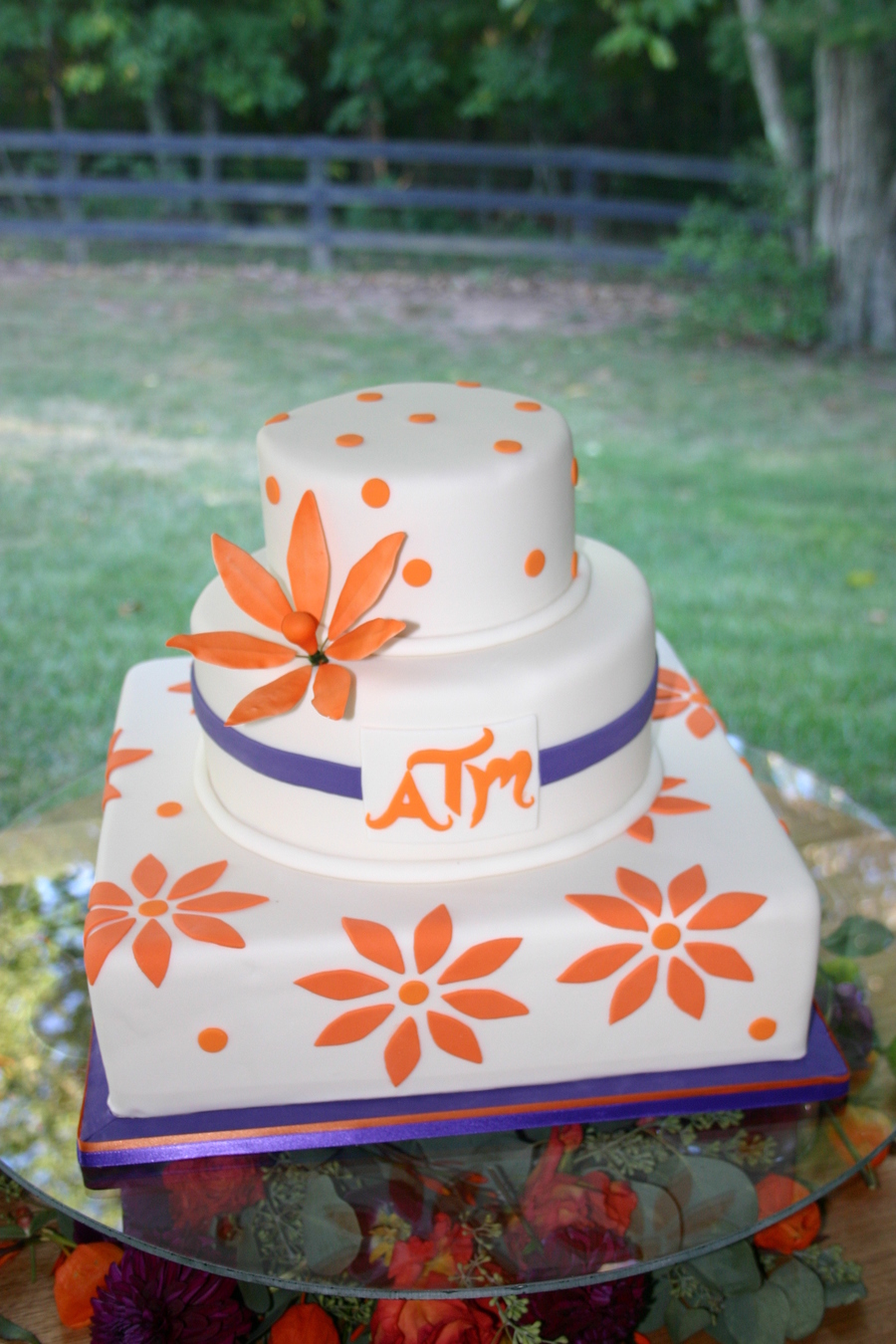 Orange Flowers - CakeCentral.com