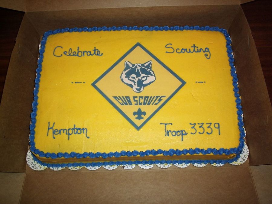 Blue & Gold Cub Scout Cake - CakeCentral.com