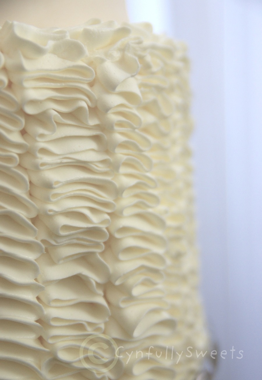 Ruffles Cake W. Cabbage Flower - CakeCentral.com