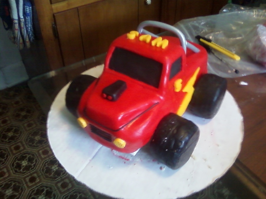 Red Monster Truck - CakeCentral.com