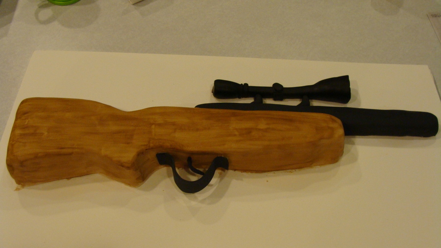 Rifle Cake - CakeCentral.com