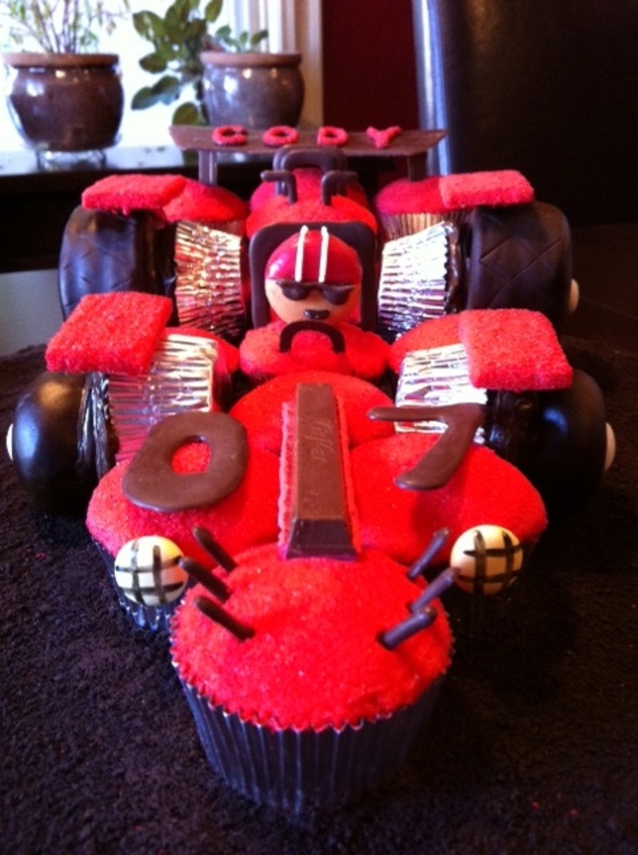 Race Car Cupcake Birthday - CakeCentral.com