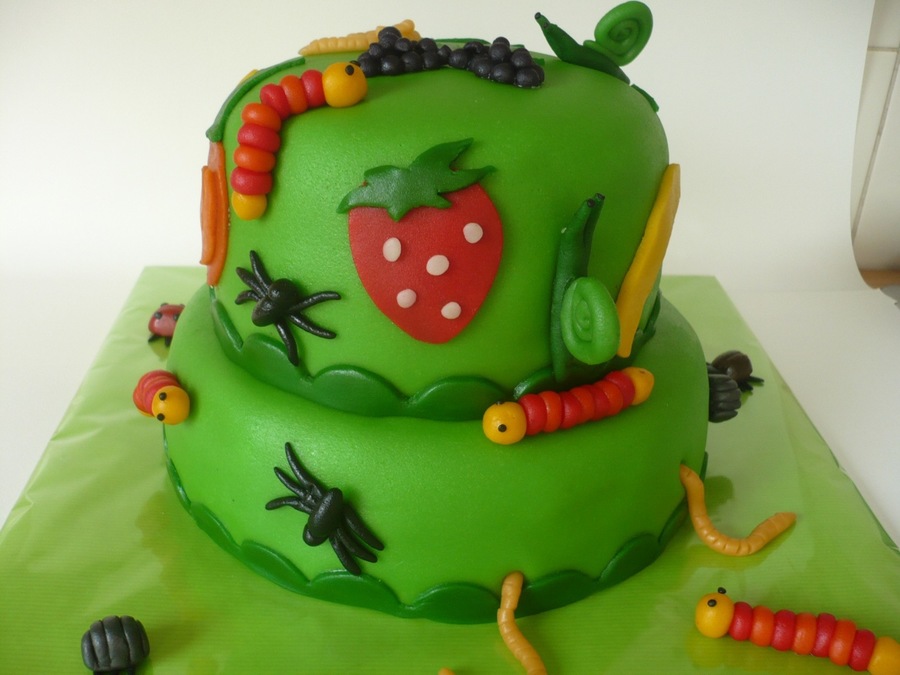 Colorful Organic Fruits And Insects - CakeCentral.com