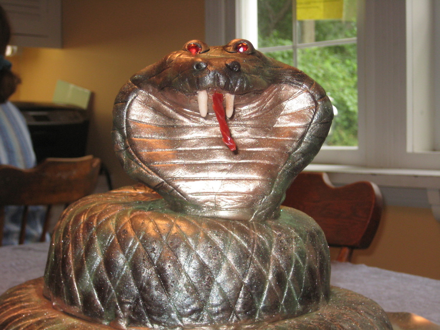 Awesome Cobra Cake - CakeCentral.com