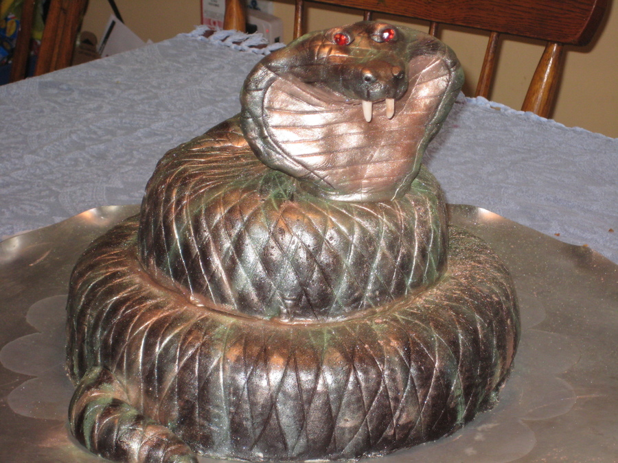 Awesome Cobra Cake - CakeCentral.com