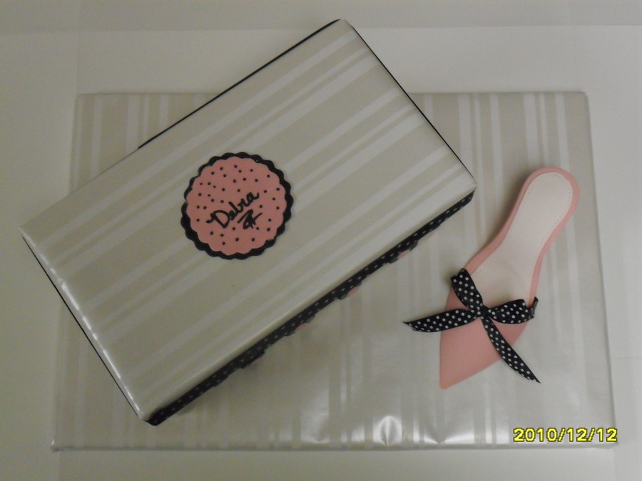 Shoe Box Cake - CakeCentral.com