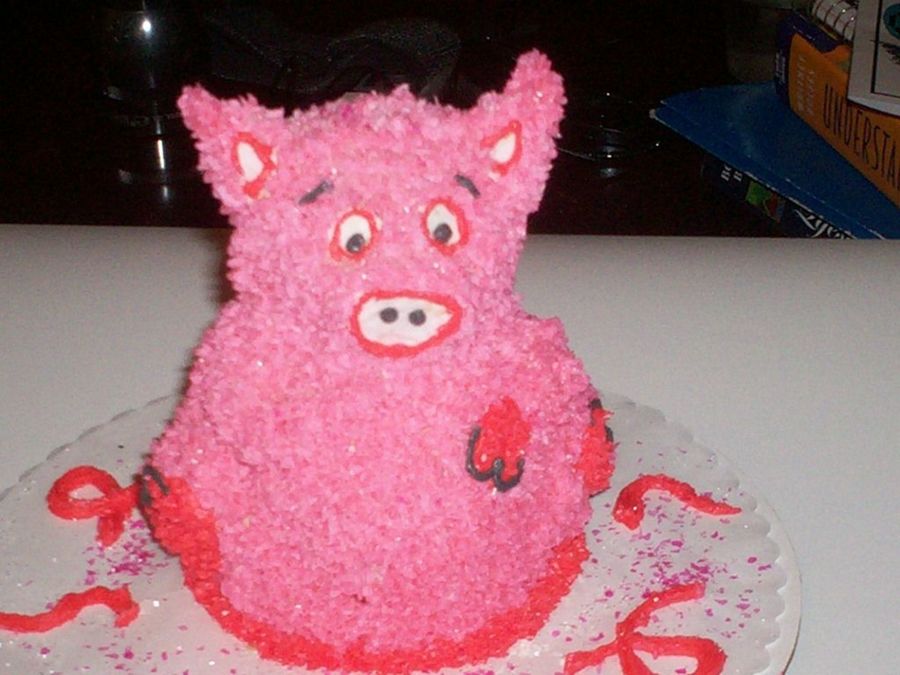 Pig Smash Cake - CakeCentral.com