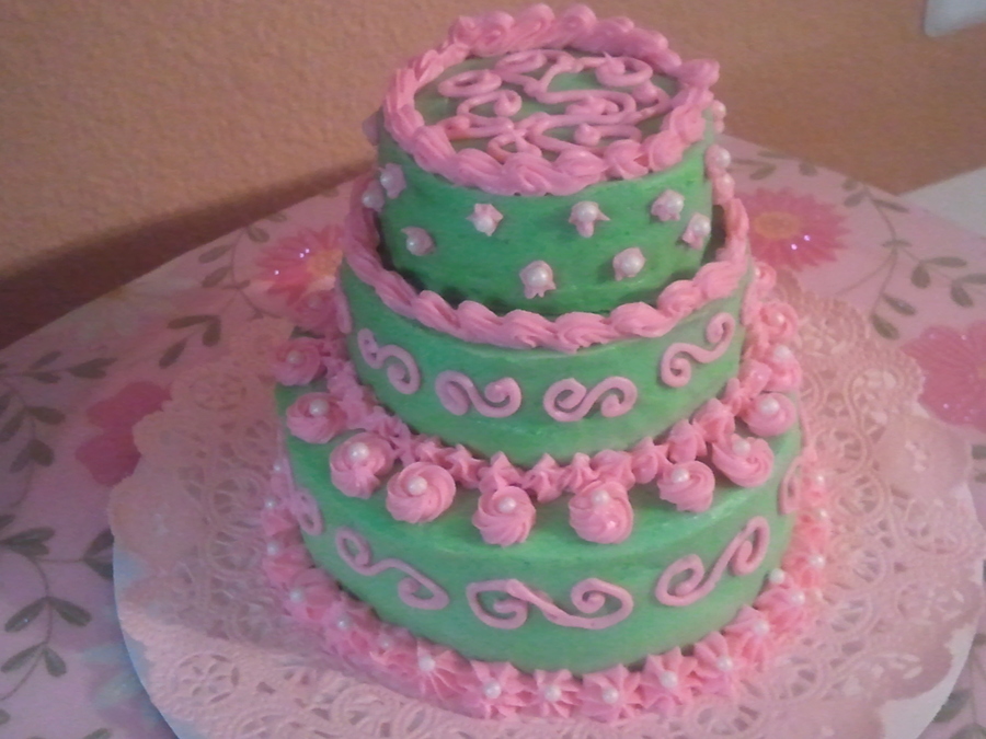 Pretty Girly Princess Cake - CakeCentral.com