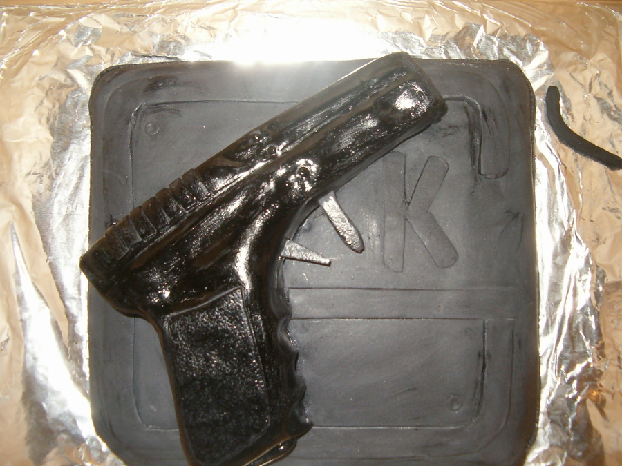 Glock Cake With Case - CakeCentral.com