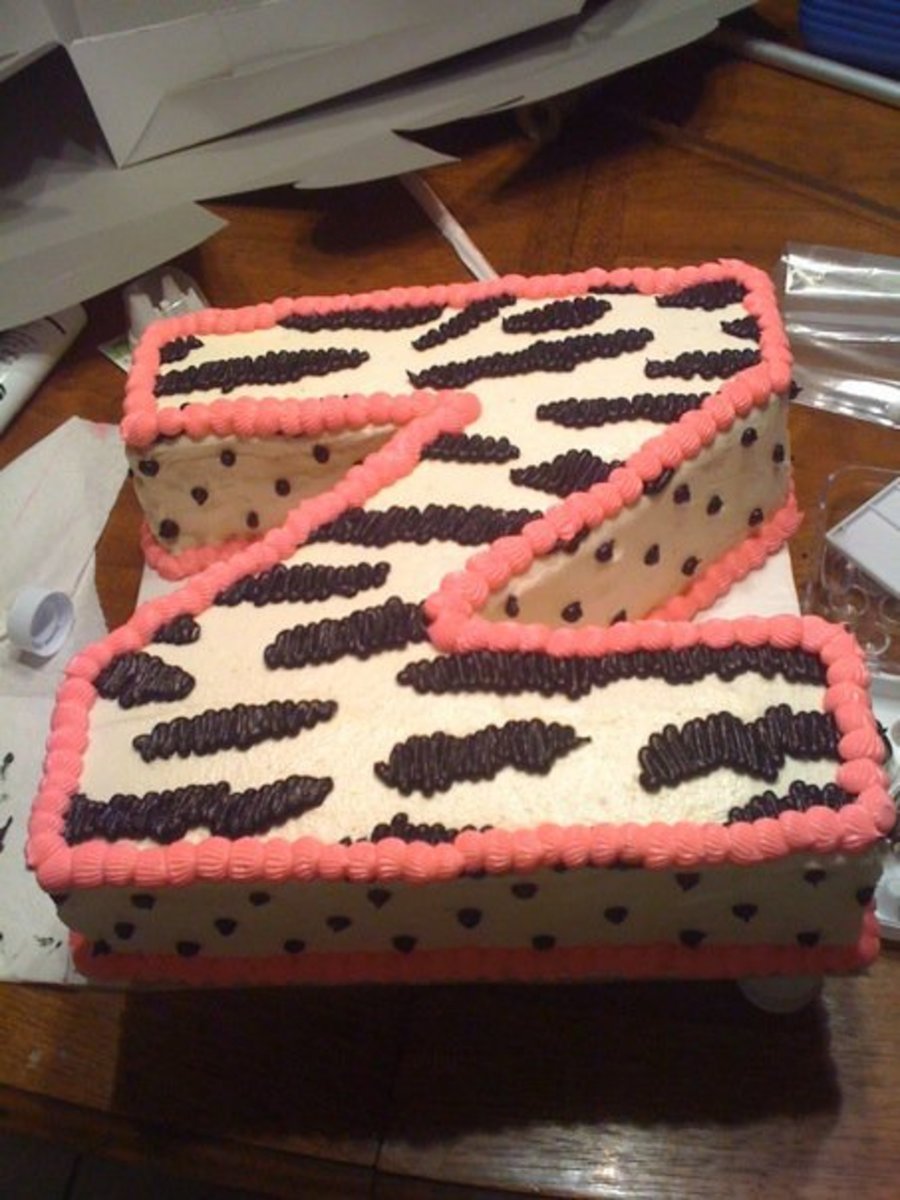 Zebra Z Birthday Cake - CakeCentral.com