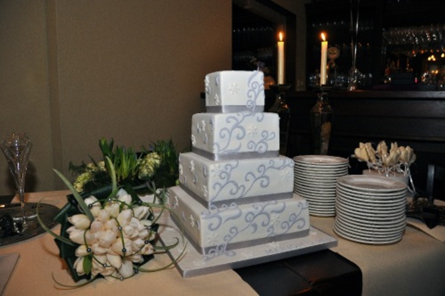 Silver Scroll Cake - CakeCentral.com