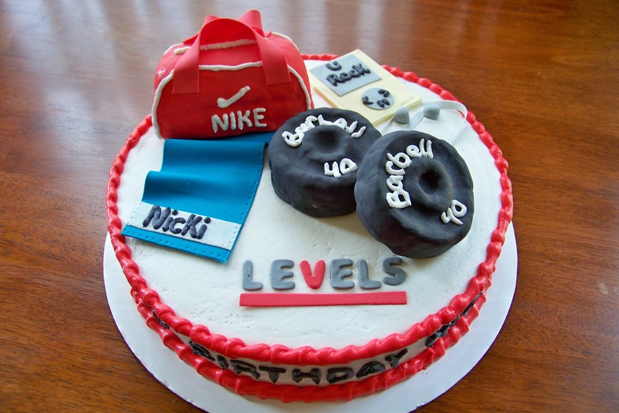 New Gym Workout Cake - CakeCentral.com