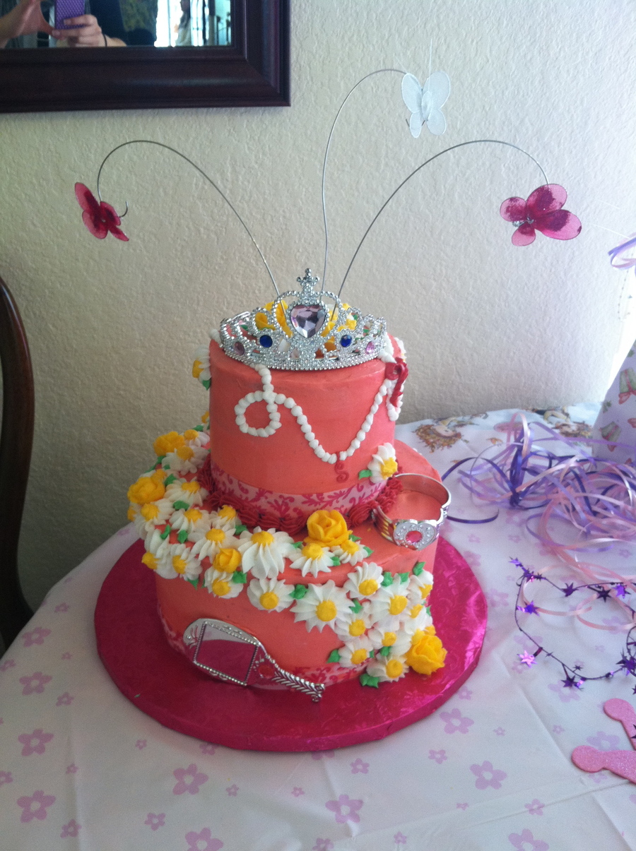 Fancy Nancy Themed Birthday Cake - CakeCentral.com