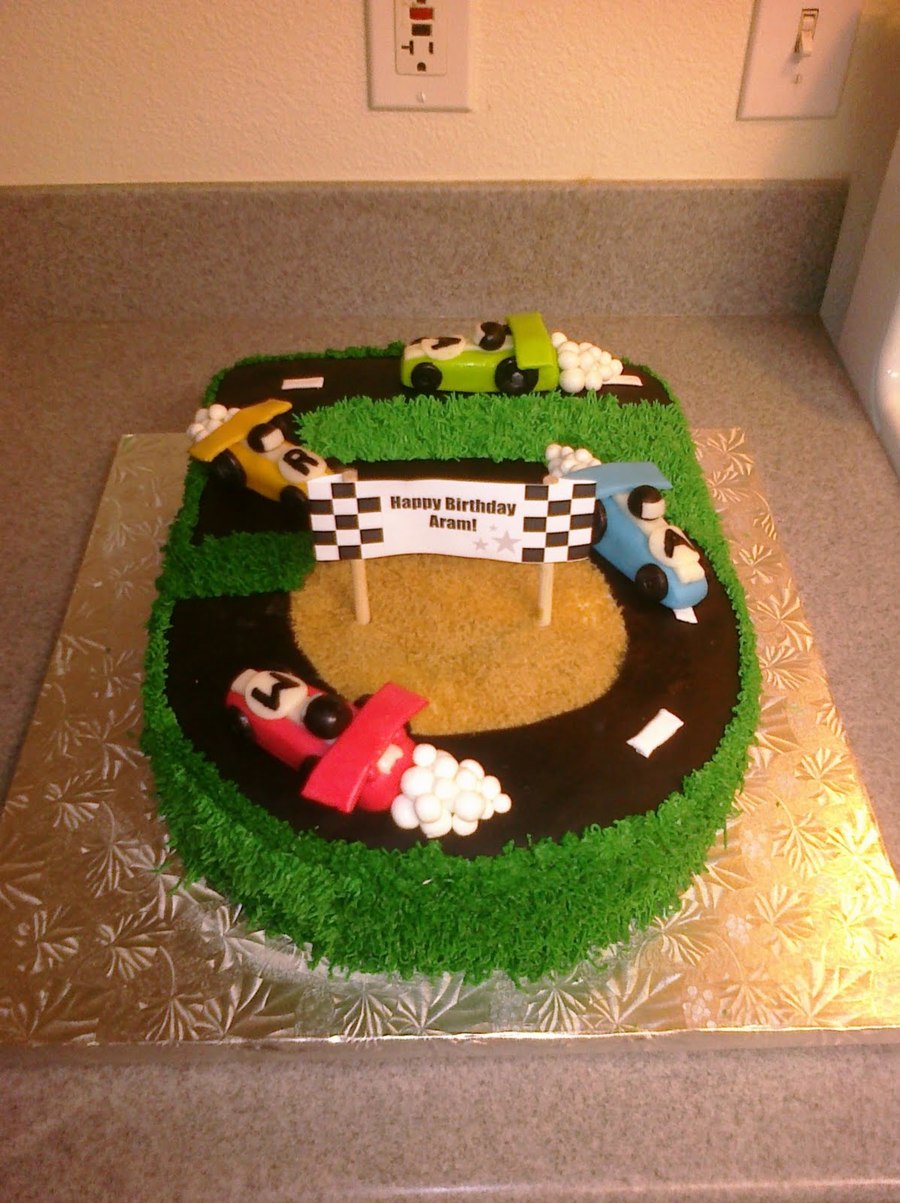 Race Car Track Cake - CakeCentral.com