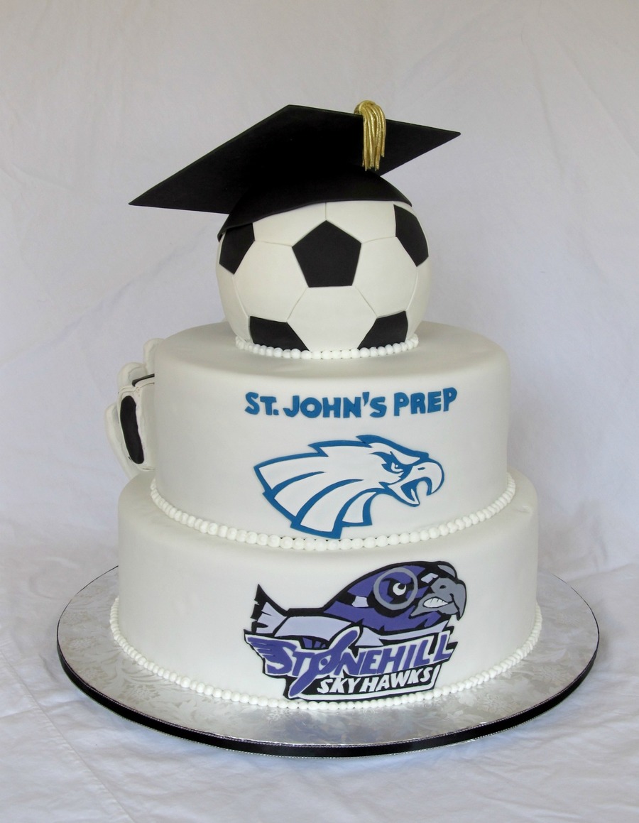 Soccer Graduation Cake - CakeCentral.com