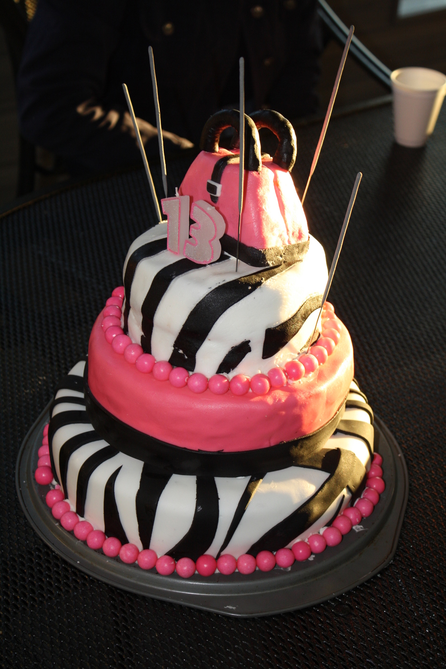 Zebra 13Th Birthday Cake - CakeCentral.com