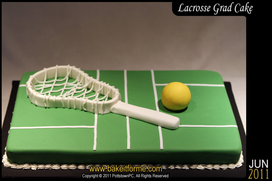 Lacrosse Graduation Cake - CakeCentral.com