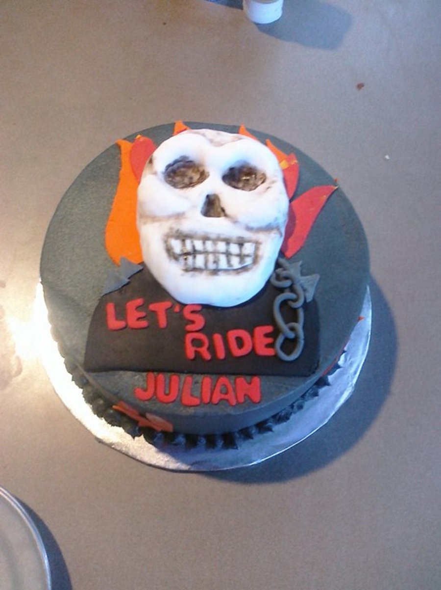Ghost Rider Cake - CakeCentral.com