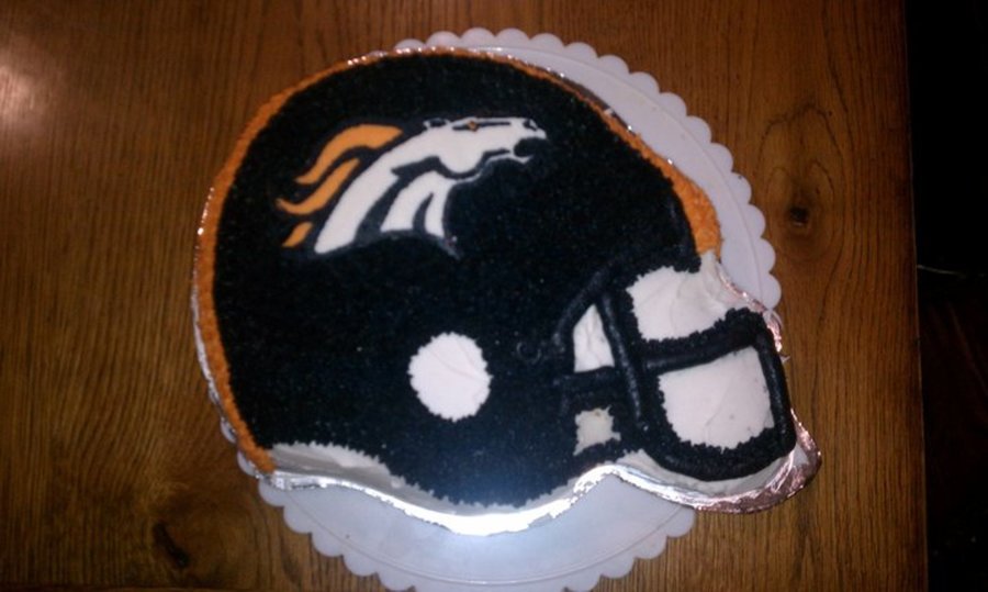 Denver Bronco's Helmet - CakeCentral.com