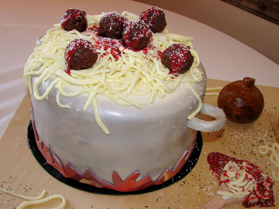 Spaghetti Cake - CakeCentral.com